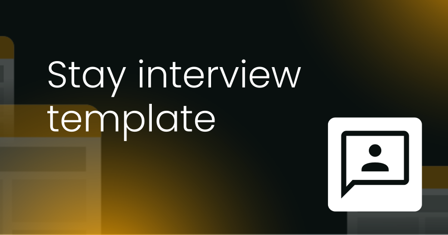 Stay interview template